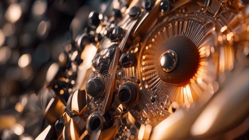 Close-up of a Complex Machine Stock Footage - Video of industrial ...