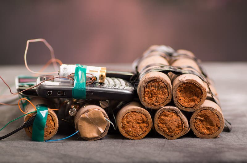 Close Up Shot of Improvised Explosive Device Bomb Stock Image - Image ...