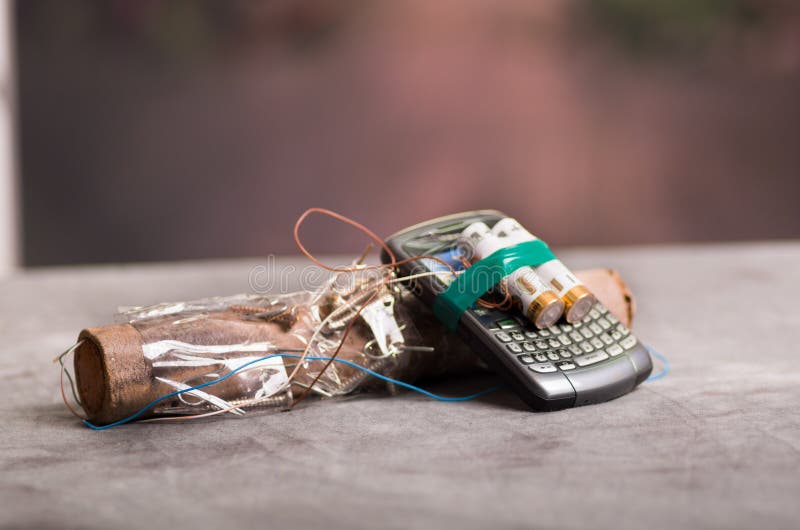 Close Up Shot Of Improvised Explosive Device Bomb Stock Photo - Image ...