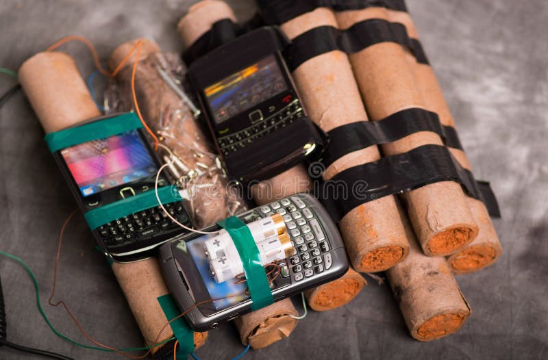 Close Up Shot of Improvised Explosive Device Bomb Stock Photo - Image ...