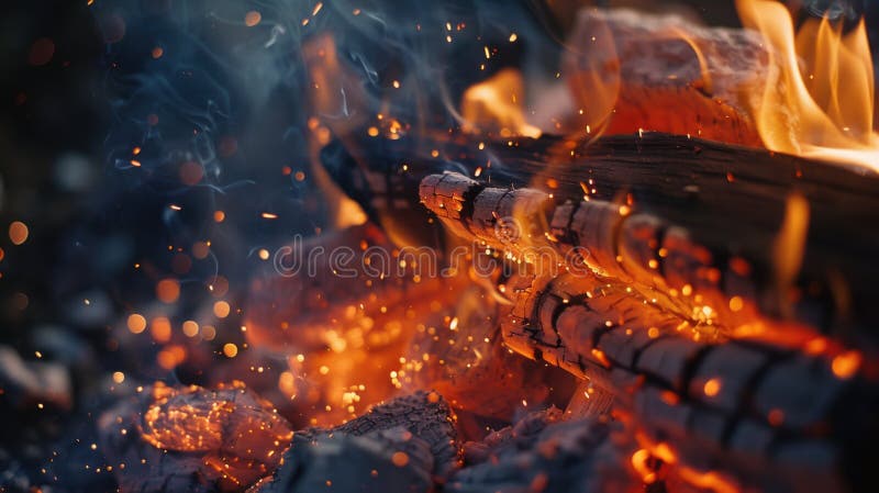 A Close-up Shot of Intense Flames Burning Bright Stock Photo - Image of ...