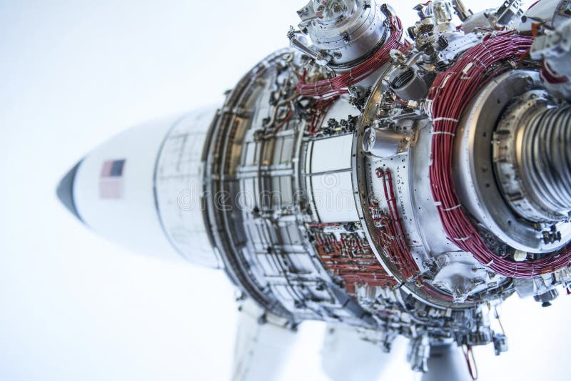 A Close-up Shot of a Jet Engine on a White Surface, Ideal for ...