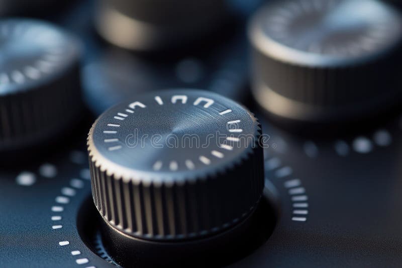 Close-up Shot of Knobs on a Control Panel, Great for Technology and ...