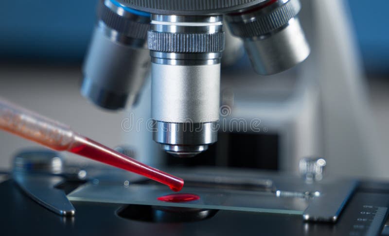 Laboratory microscope stock image. Image of optical - 179451131