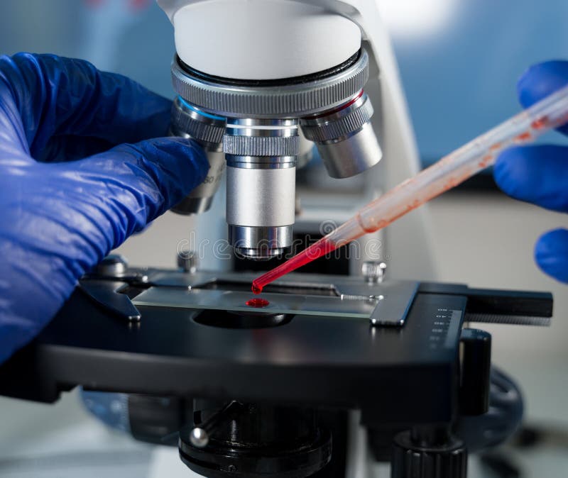 Laboratory microscope stock image. Image of healthcare - 179451261