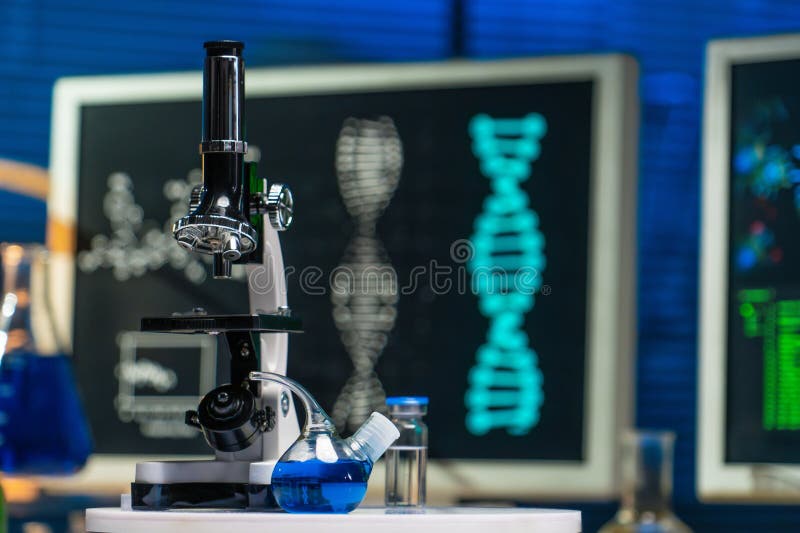In the Close Up Shot, the Laboratory Room is Shown. on the Table There ...