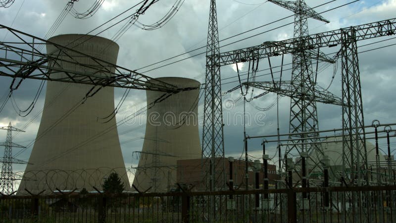 Nuclear Power Station Grafenrheinfeld Stock Footage - Video of energy ...