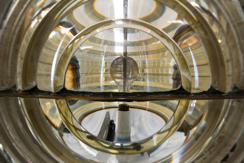 Lighthouse lens stock image. Image of lighting, glass - 10806471