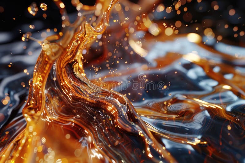 A Close-up Shot of a Liquid Wave on the Surface of Water, Great for ...