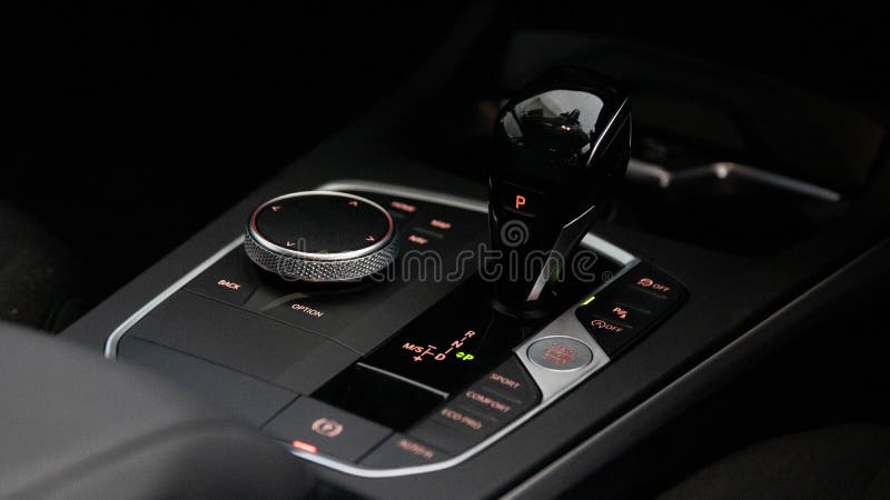 Close-up Shot of a Luxury Automatic Car Handle Stock Photo - Image of ...