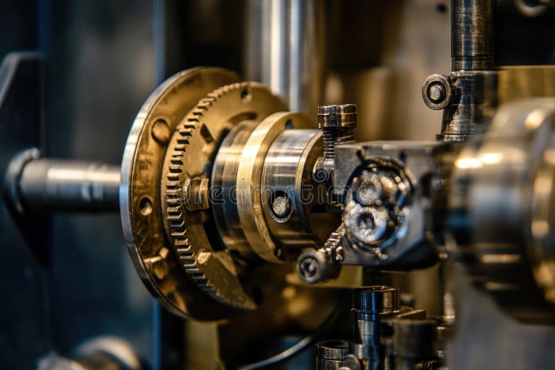 A Close-up Shot of a Machine with a Clock Attached, Suitable for Use in ...