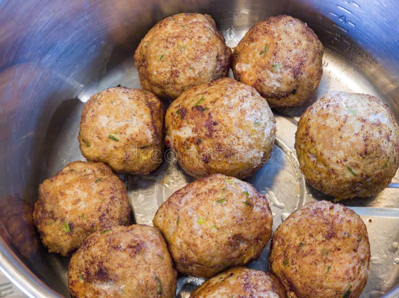 Close Up Shot of Many Meat Ball Stock Photo - Image of united, urban ...