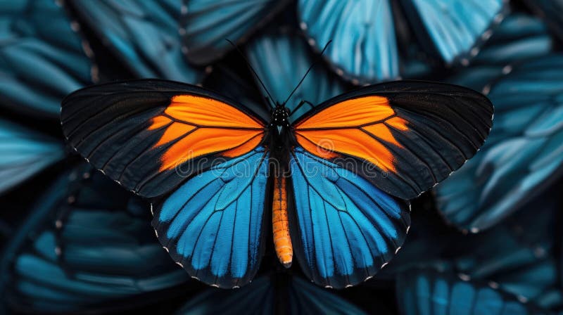 A Closeup Shot of a Melting Identity Butterflies Diverse Wing Pattern ...