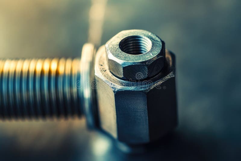 Close-up Shot of a Metal Nut on a Table, Suitable for Various ...