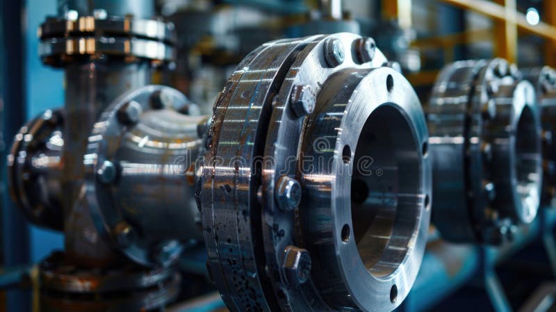 Close-up Shot of a Metal Pipe on a Shelf Stock Illustration ...
