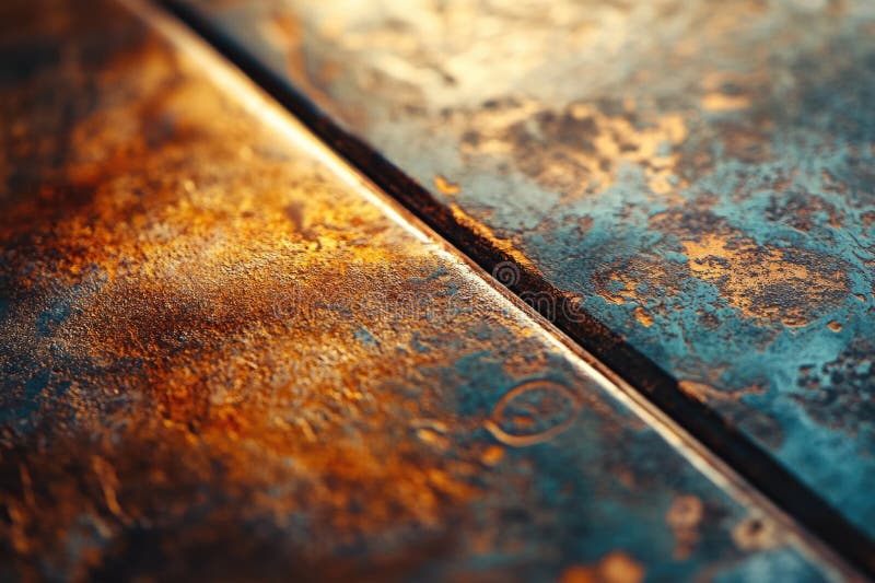 A Close-up Shot of a Metal Surface Showing Signs of Rust and Wear Stock ...