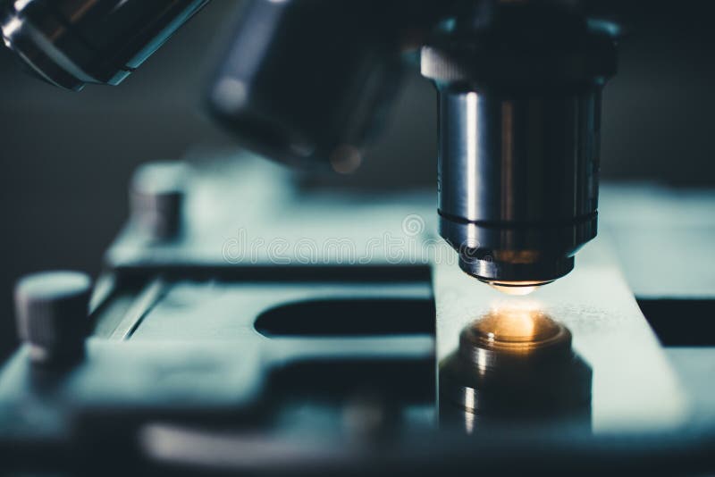 Close-up Shot of Microscope Stock Photo - Image of microbiology ...