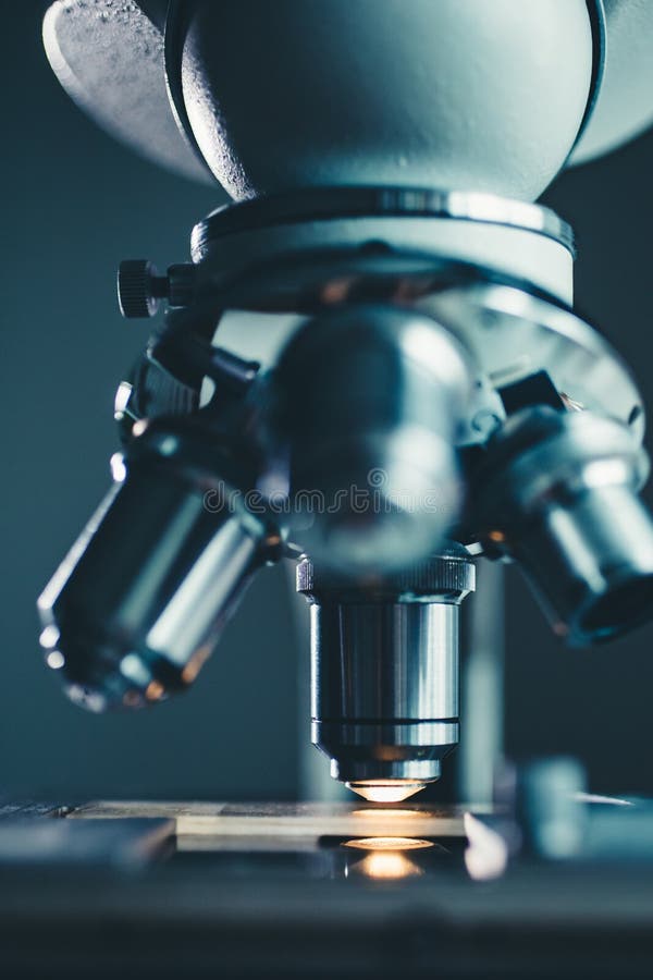 Close-up Shot of Microscope Stock Image - Image of biology ...