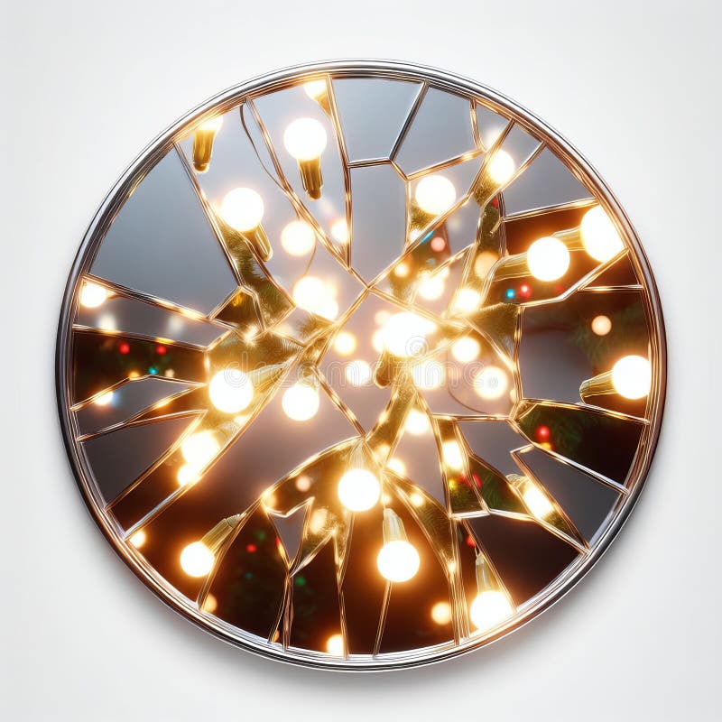 106 a Close-up Shot of a Mirrored Surface Reflecting the Light Stock ...