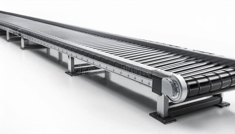 Industrial Roller Conveyor Belt System Manufacturing Equipment ...