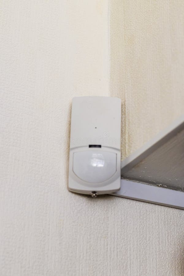 Close Up Shot of the Motion Detector. Security Stock Image - Image of ...