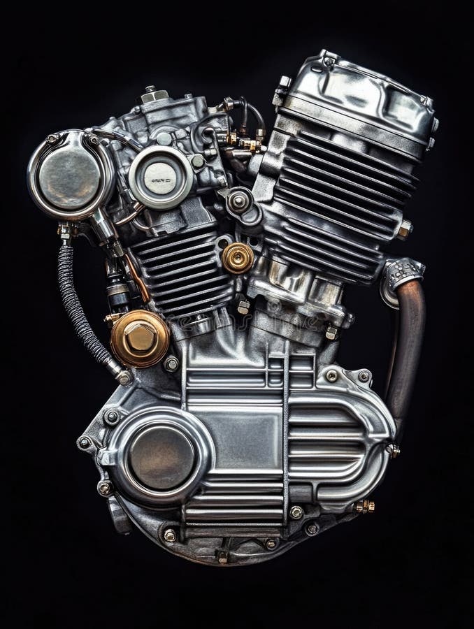 Motorcycle Engine Close Up stock photo. Image of bike - 377853732