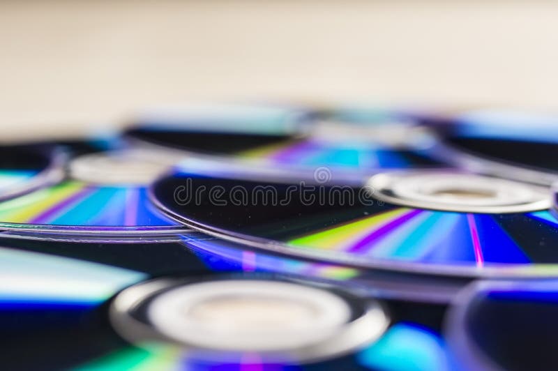 Multiple dvd disks stock image. Image of storage, video - 107332949