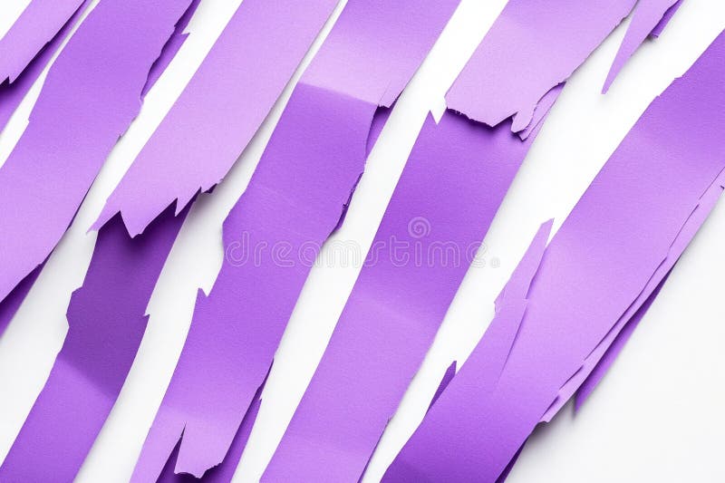 A Close-up Shot of Multiple Purple Strips of Paper Lying Flat on a ...