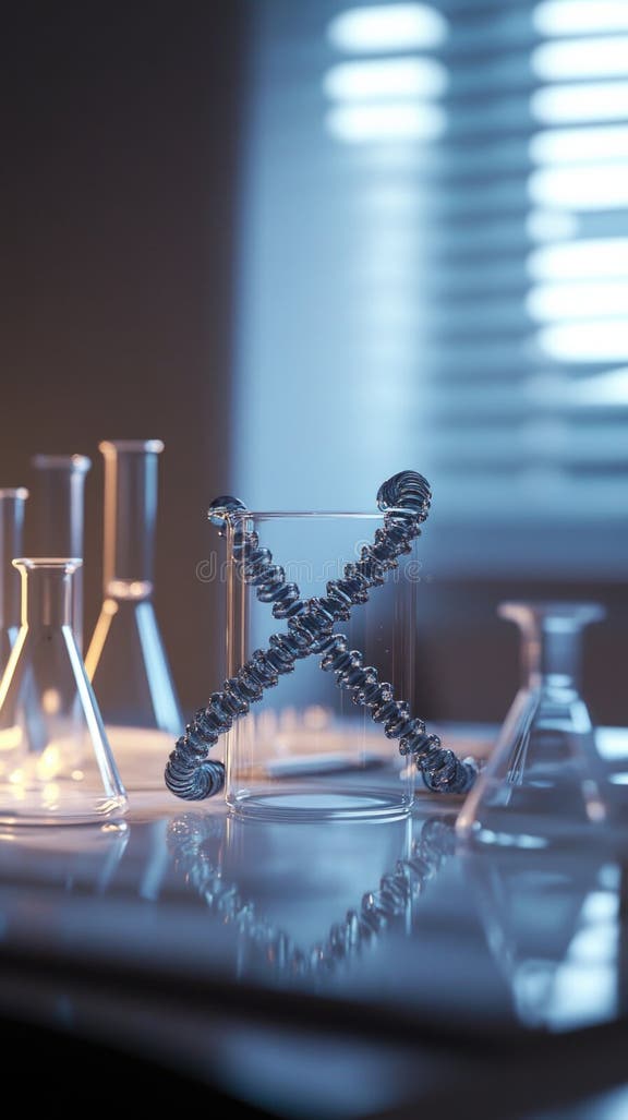 Close-up Shot of Multiple Test Tubes on a Laboratory Workbench Stock ...
