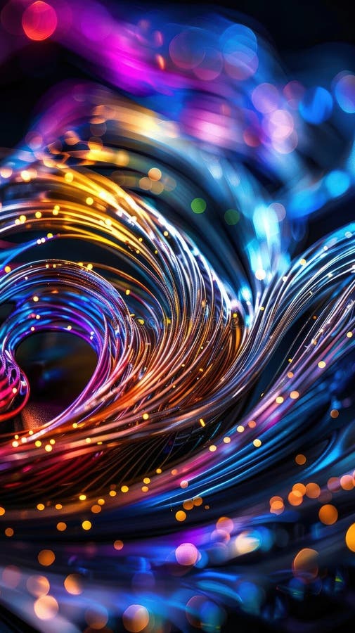 A Closeup Shot of a Neonedged Diversity Spectrum Abstract Backgrounds ...