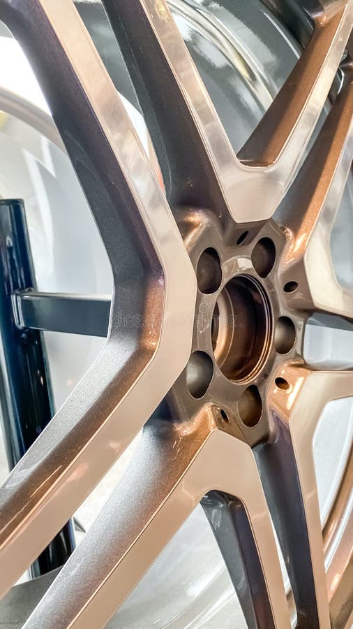 Close Up Shot of a New Modern Car Rim Stock Photo - Image of front ...