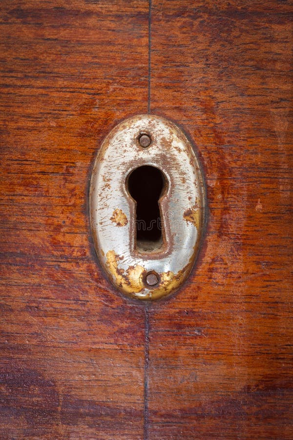 Old key in a keyhole stock image. Image of closet, security - 24427889