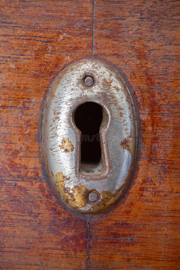 Old key in a keyhole stock image. Image of closet, security - 24427889
