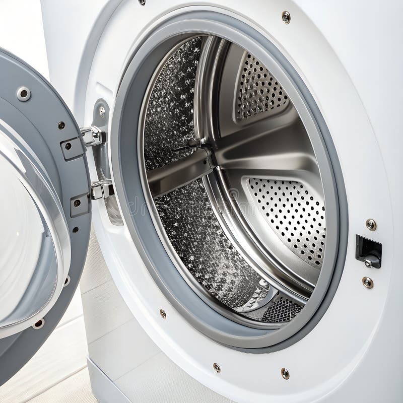 Washing Machine Drum - Close-up AI Generated Stock Illustration ...