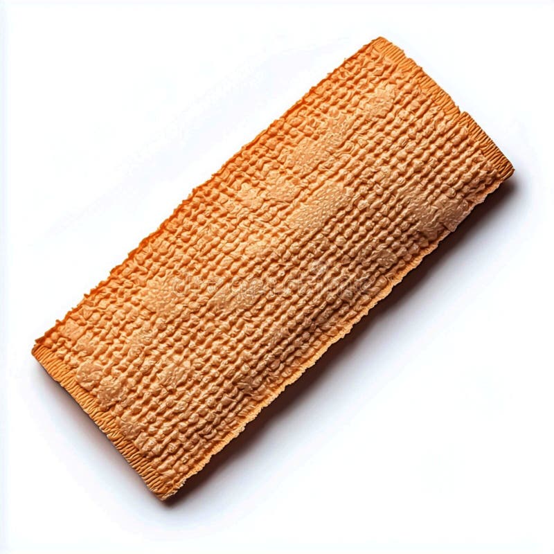 A Close Up Shot of an Orange Textured Rectangular Object Isolated ...