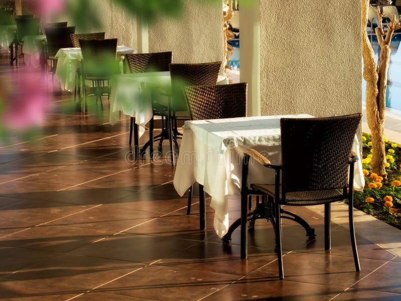 Tables and chairs stock photo. Image of granite, detail - 119299998