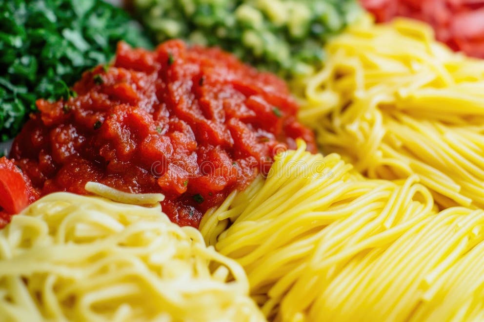 Close-up Shot of Pasta with Mixed Vegetables Stock Photo - Image of ...