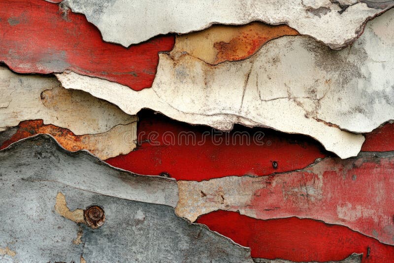 A Close-up Shot of Peeling Paint on a Worn-out Wall Stock Image - Image ...
