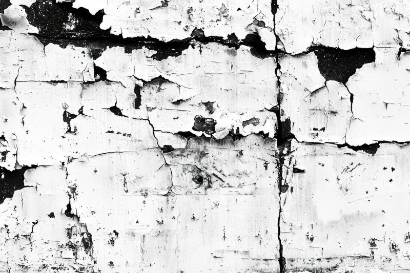 A Close-up Shot of Peeling Paint on a Worn-out Wall Stock Image - Image ...