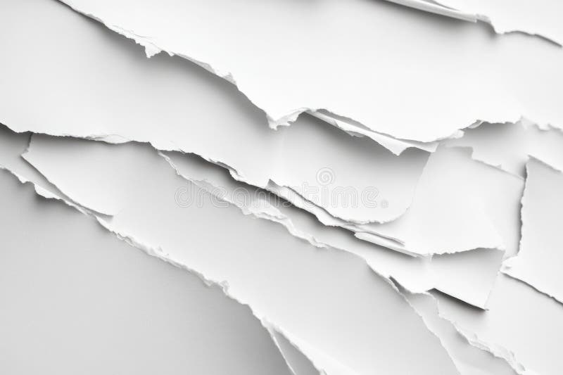 A Close-up Shot of a Piece of Paper with Torn Edges, Suitable for Use ...