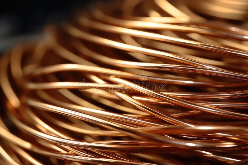 A Close-up Shot of a Pile of Copper Wire, Great for Industrial or DIY ...