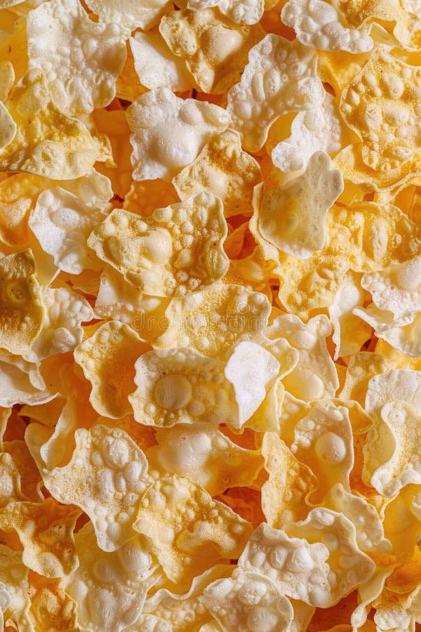 A Close-up Shot of a Pile of Potato Chips Stock Photo - Image of food ...
