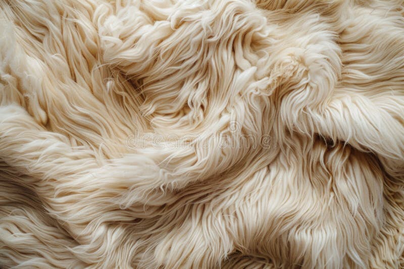 Close Up Shot of a Pile of White Wool. Perfect for Textile and Craft ...