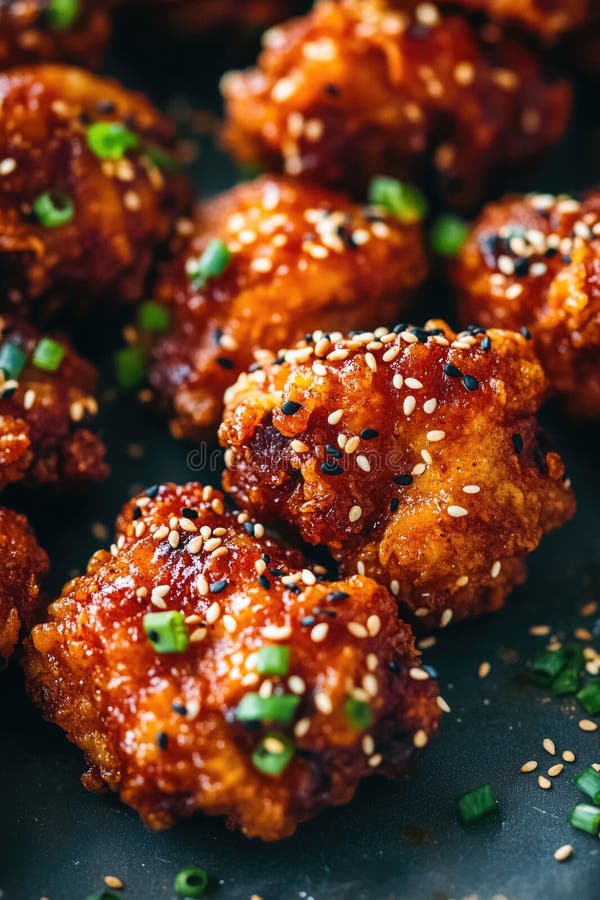 A Close-up Shot of a Plate Filled with Crispy and Savory Fried Foods ...