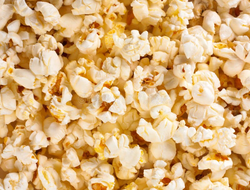 Close-up of Popcorn Flakes on a Black Background Stock Photo - Image of ...