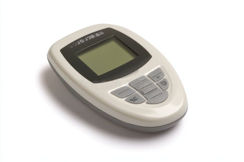 Portable Meter Device, Close Up Isolated on White Background Stock ...