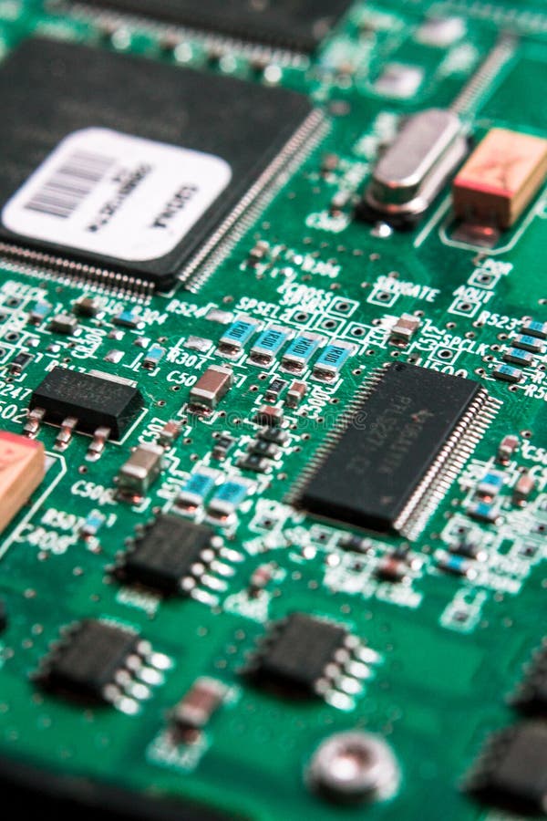 Close Up Shot of a Processor Chip Board Editorial Photo - Image of ...