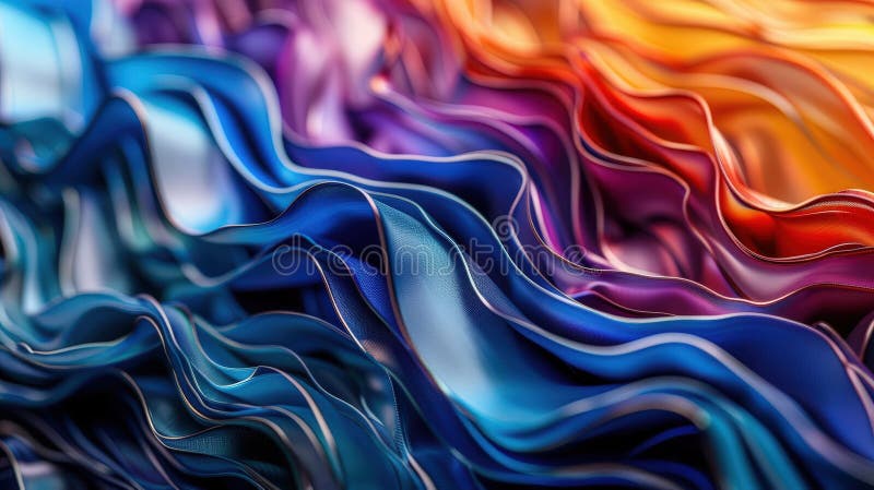 A Closeup Shot of a Profiles with Layered Textures and Dynamic Bright ...