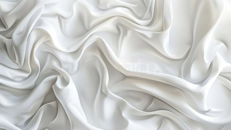 A Close-up Shot of Pure White Fabric Texture Stock Illustration ...