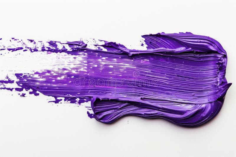 Close-up Shot of Purple Paint on a White Surface, Ideal for Use in ...